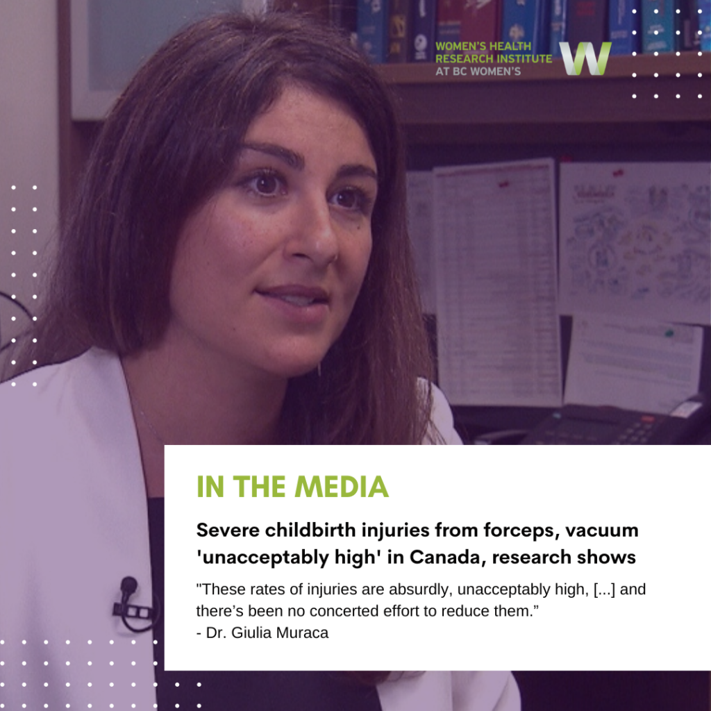Dr. Giulia Muraca featured on CBC News – Women's Health Research Institute